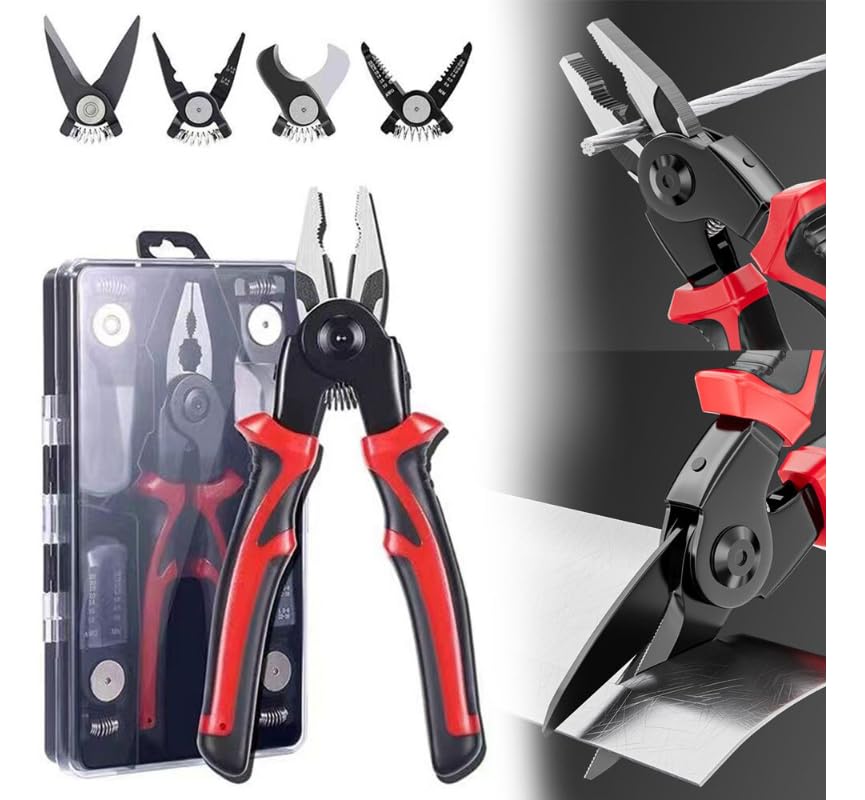 Kit De Alicate Universal 5 Em 1 Multifuncional Profissional com Cabeça ...