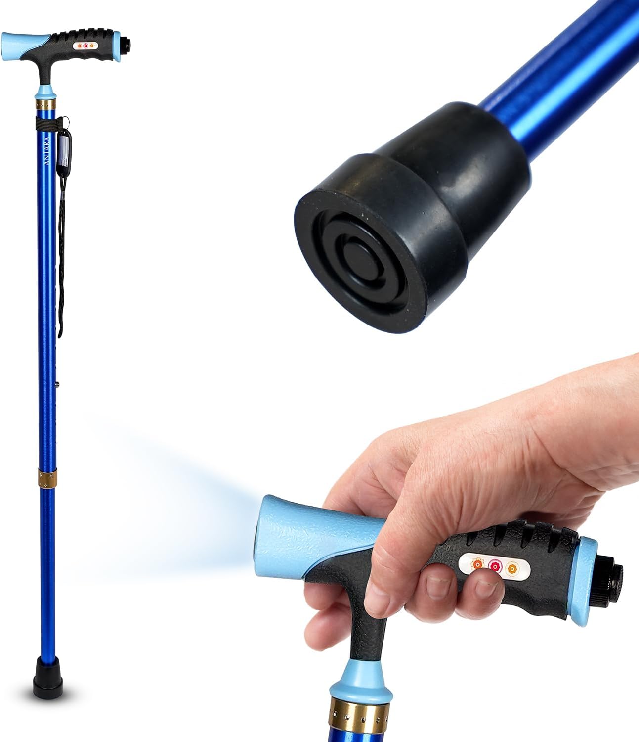 Antara AGEasy Walking Stick for Men & Women | Lumina Walking Stick with ...