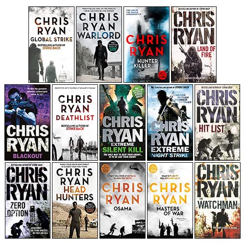 Chris Ryan 14 Books Collection Set (Hit List, Blackout, Zero Option ...