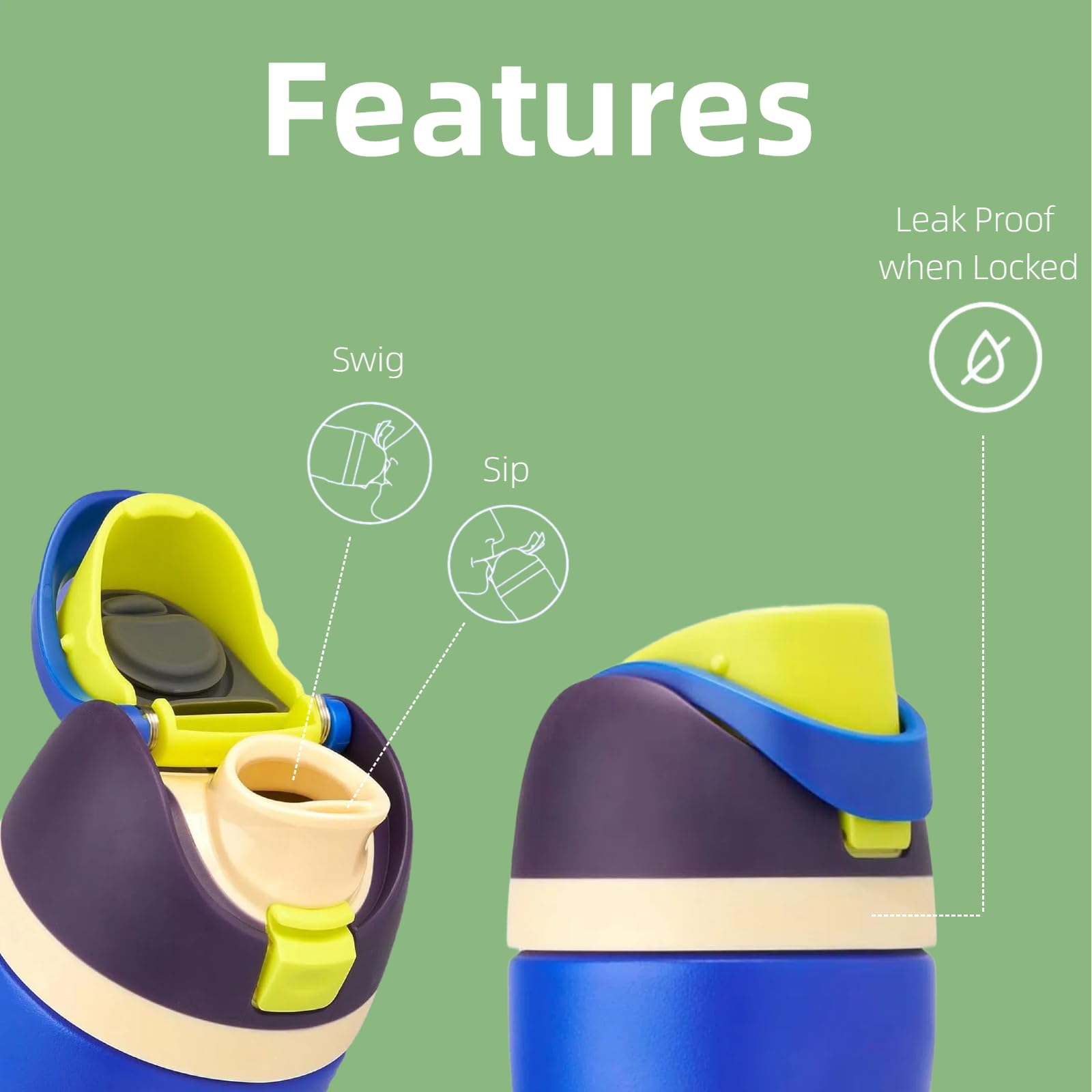 Snapklik.com : Replacement Lid For Owala Freesip, One Button Top ...