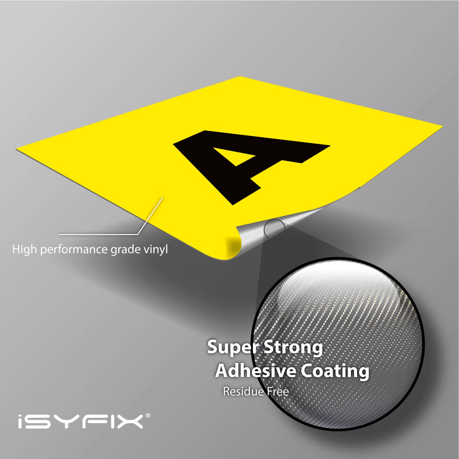 Snapklik.com : Letters Vinyl Stickers - A To Z, 3-inch, 4 Sets - Yellow ...