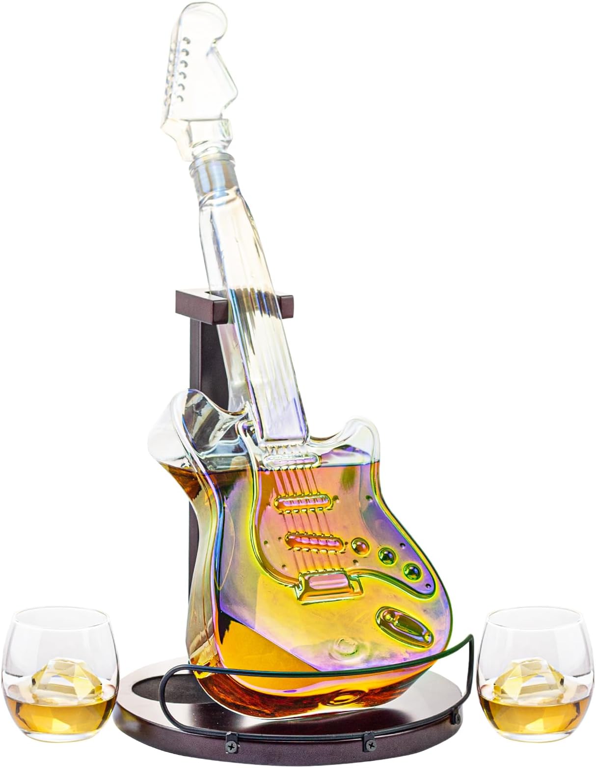 Amazon.com | DecantEmotion Electric Guitar Whiskey Decanter Set with 2 ...