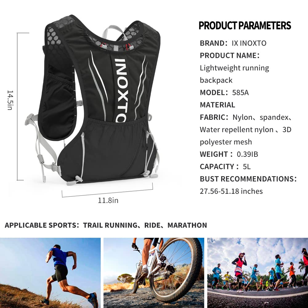 Snapklik.com : IX INOXTO Running Hydration Vest For Men Women Water ...