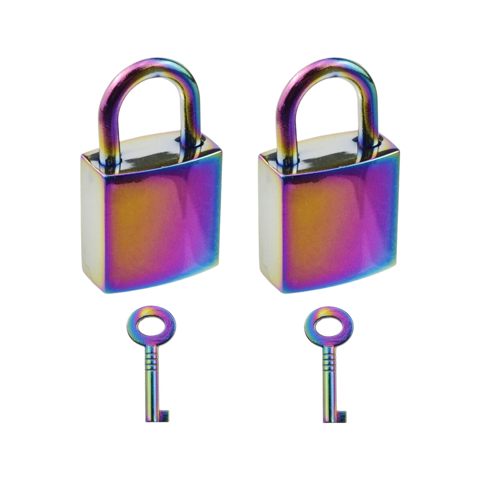 T Tulead Mini Padlocks Colorful Square Locks with Key Diary Pad-Lock ...