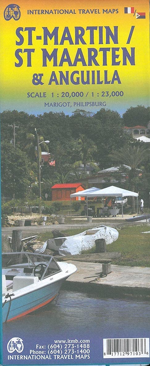 St. Martin/St. Maarten & Anguilla Travel Reference Map: ITMB Publishing ...
