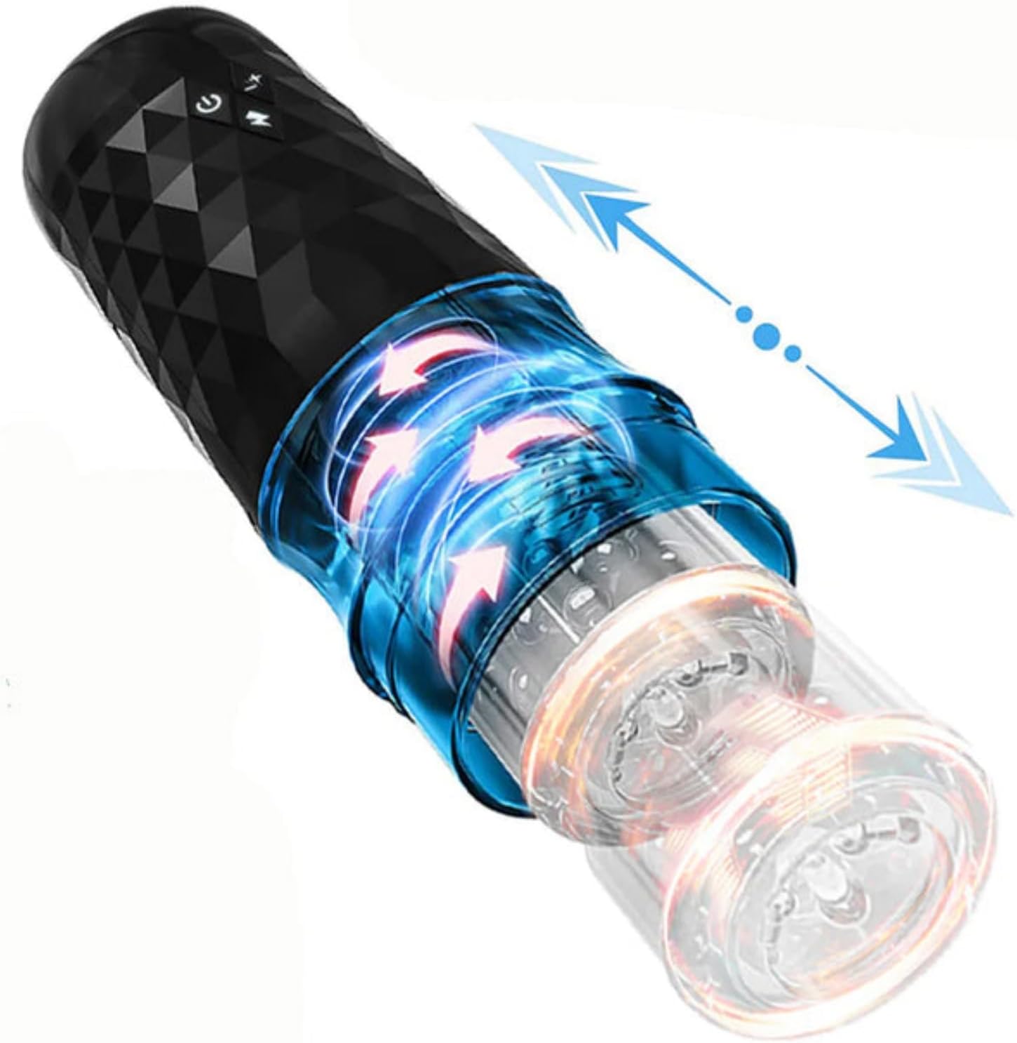 Amazon | Semind 電動オナホ男性用オナホール【7つの推力と回転モード付き+ワンタッチバーストモード】男性用オナカップ 電動オナホ ...