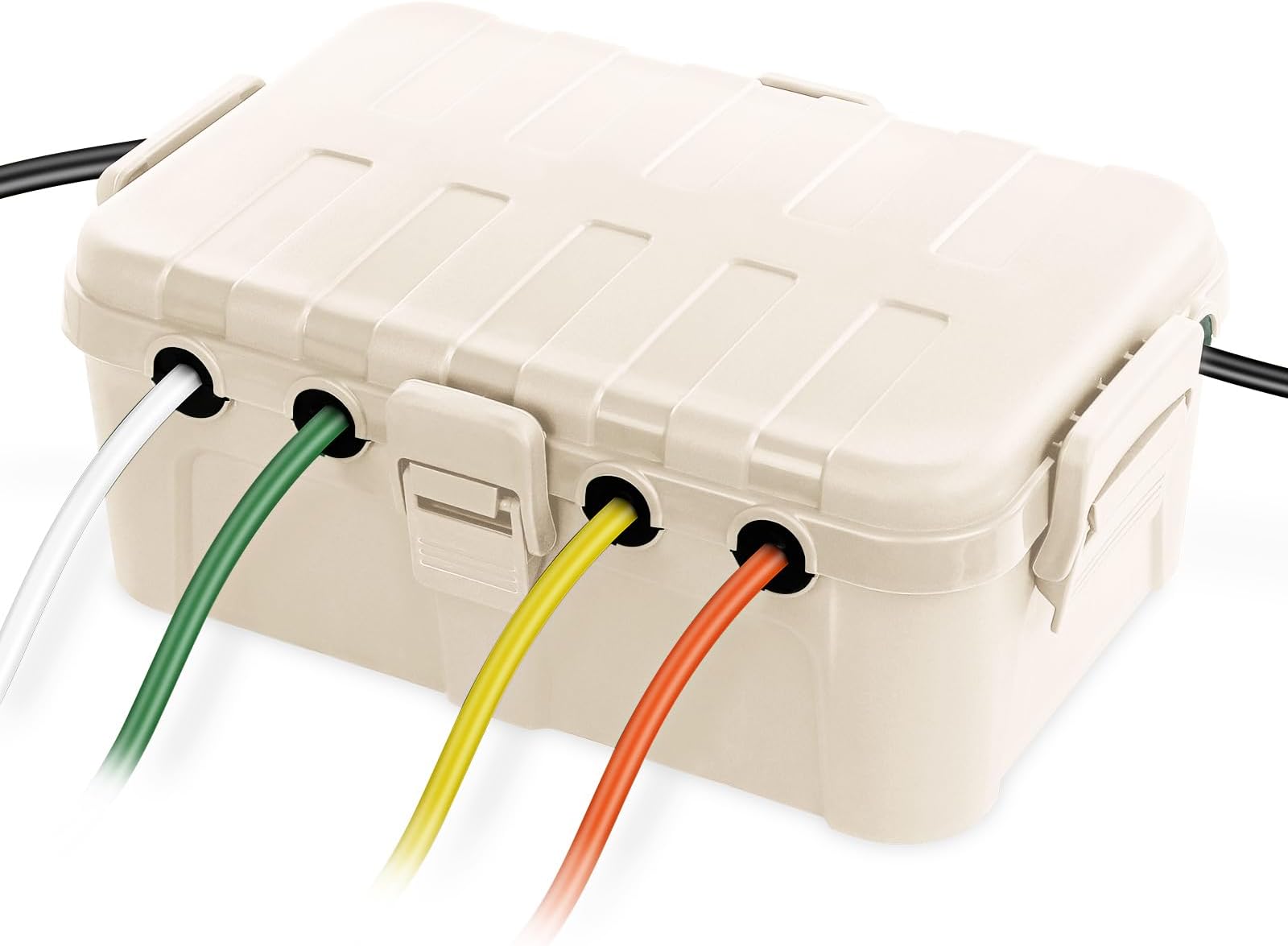 Pro Elec IP64 Outdoor Enclosure with 4 Gang 2 m Extension Lead - White ...