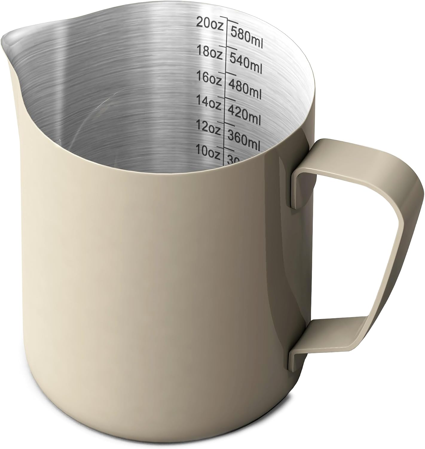 Amazon.com: KYONANO Milk Frothing Pitcher, 20oz/580ml Espresso Steaming ...