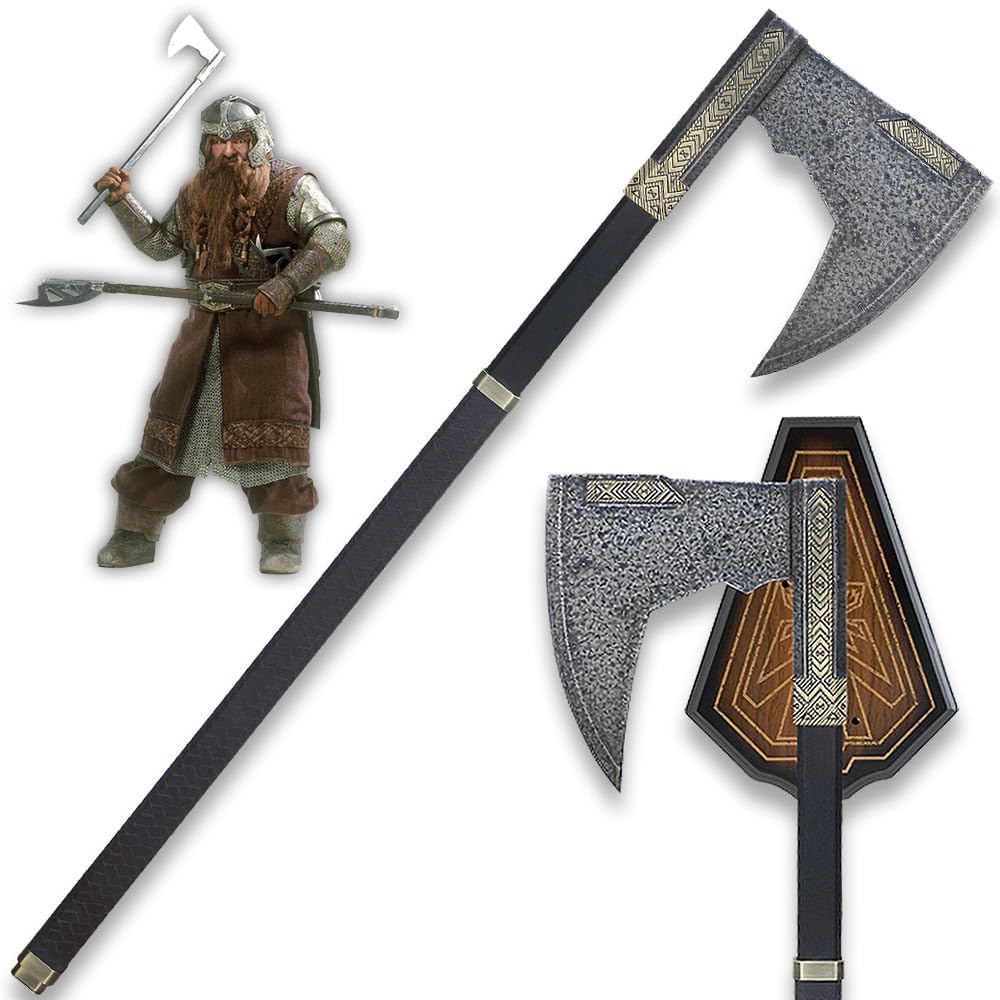 Amazon.com: UNITED CUTLERY Lord of The Rings Bearded Axe of Gimli and ...