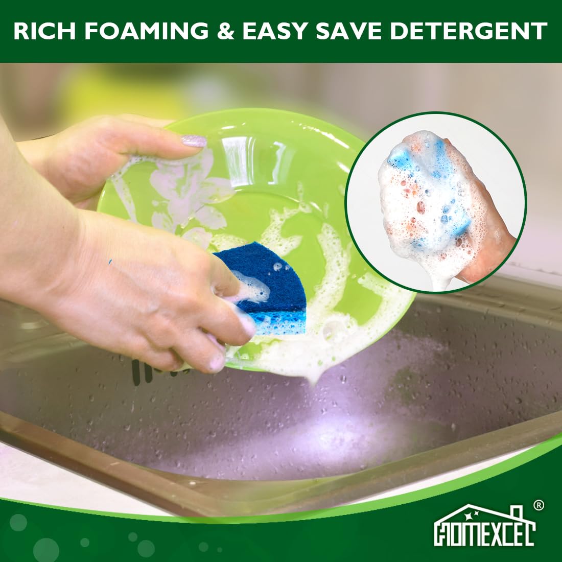 Snapklik.com : Scrub Kitchen Sponges 12 Pack, Non-Scratch Dual Sided ...