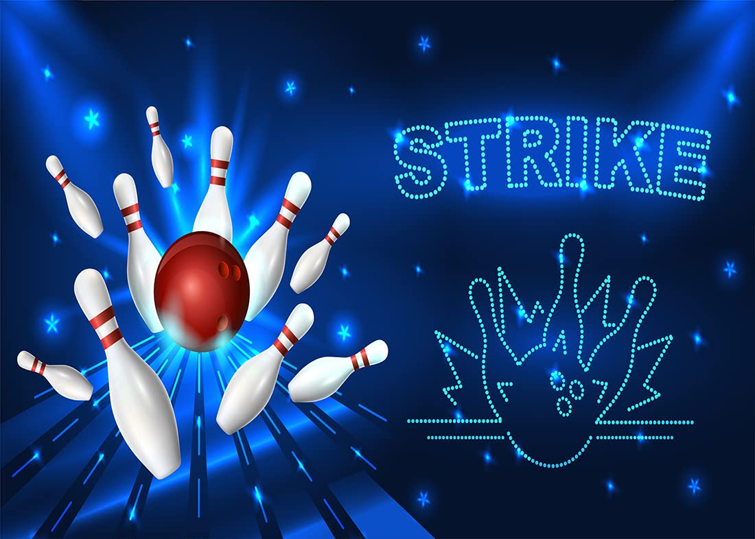 Amazon.com : BELECO 7x5ft Fabric Bowling Backdrop for Photography ...