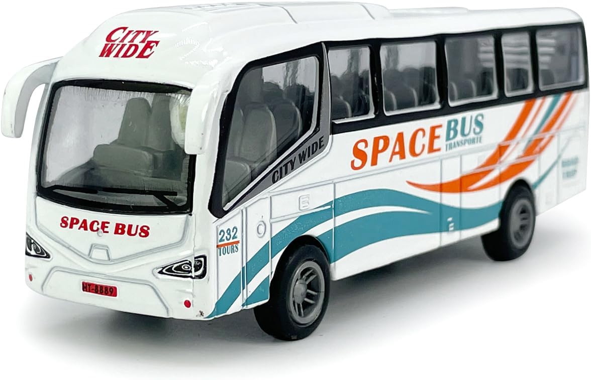 Amazon.com: City Bus Toy Diecast Transit Bus Toy Vehicle 1/43 Scale ...