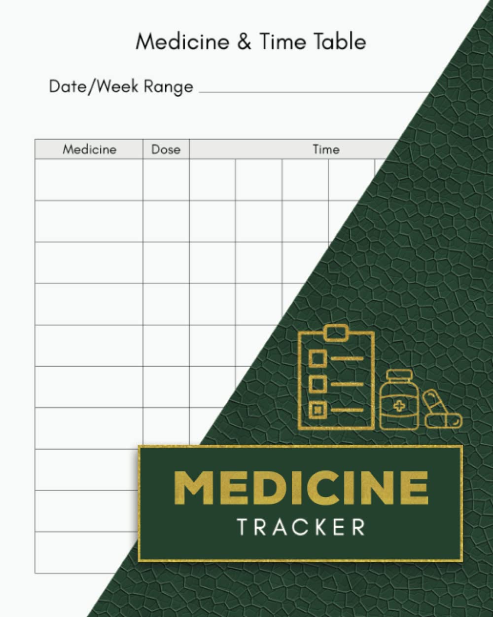 Medicine Tracker: Simple Easy To Recognize Medication Log Book For ...