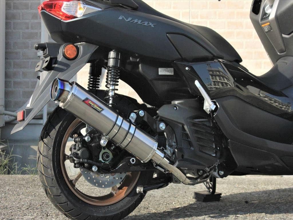 Amazon | Realspeed (リアルスピード) ヤマハ NMAX125 / NMAX155 (SEG6J / SG66J) 2021~ バイクマフラー Meteo メテオ チタン ...