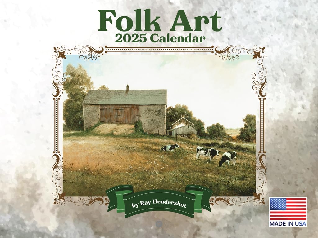 Snapklik.com : Ray Hendershot Calendar 2025 Folk Art Monthly Wall ...