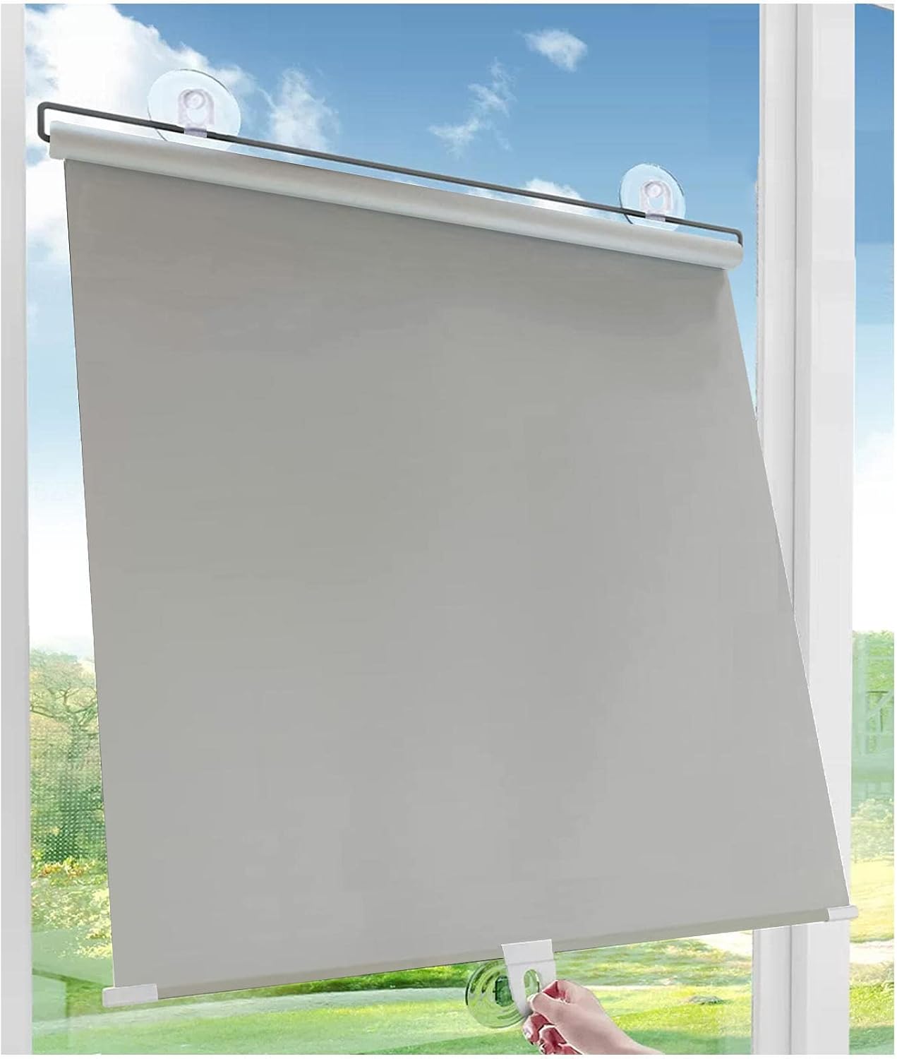 Suction cup roller blinds,Telescopic blackout curtains, balcony ...