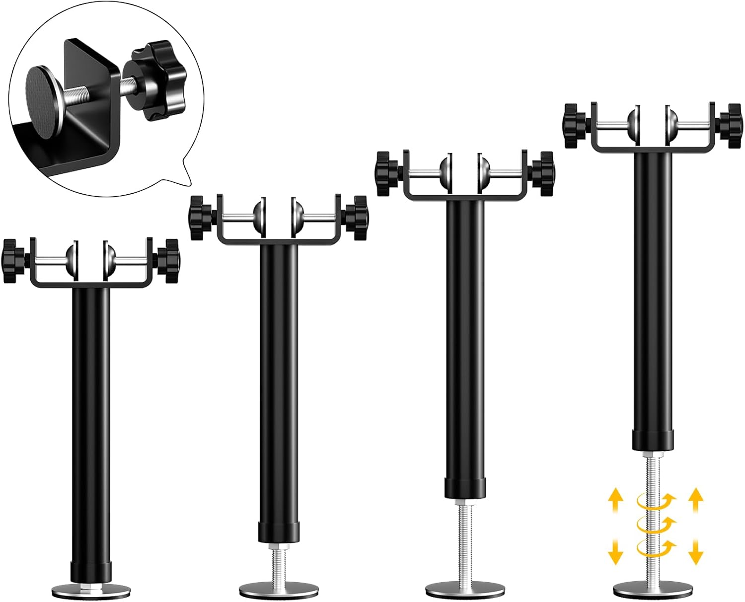 Amazon.com: GAGUIUP 2024 Upgraded Adjustable Height Bed Frame Support ...