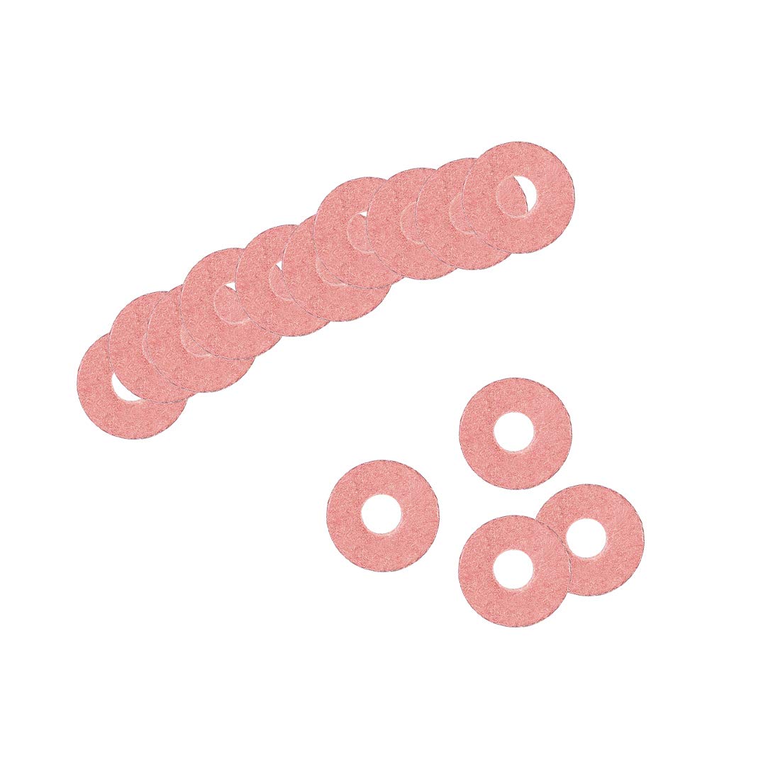 uxcell Insulating Washer, 1000Pcs 2 x 6 x 0.5mm Red Vulcanized Fiber ...