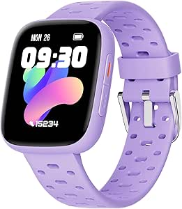 BIGGERFIBE Montre pour enfants, pas besoin de téléphone, montre de fitness intelligente Amoled ...