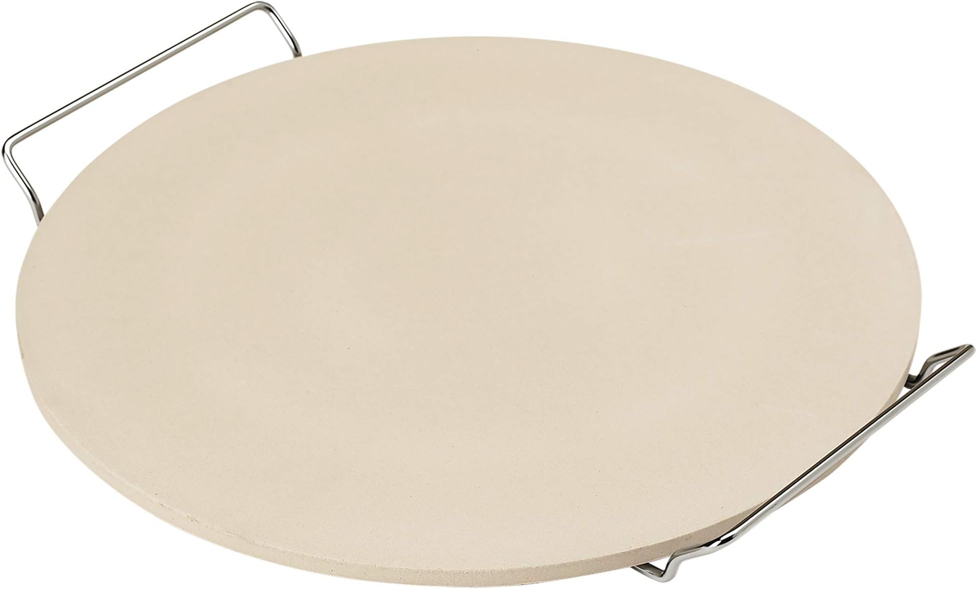 Amazon.com: The Pampered Chef Large Round Stone with Handles in White ...