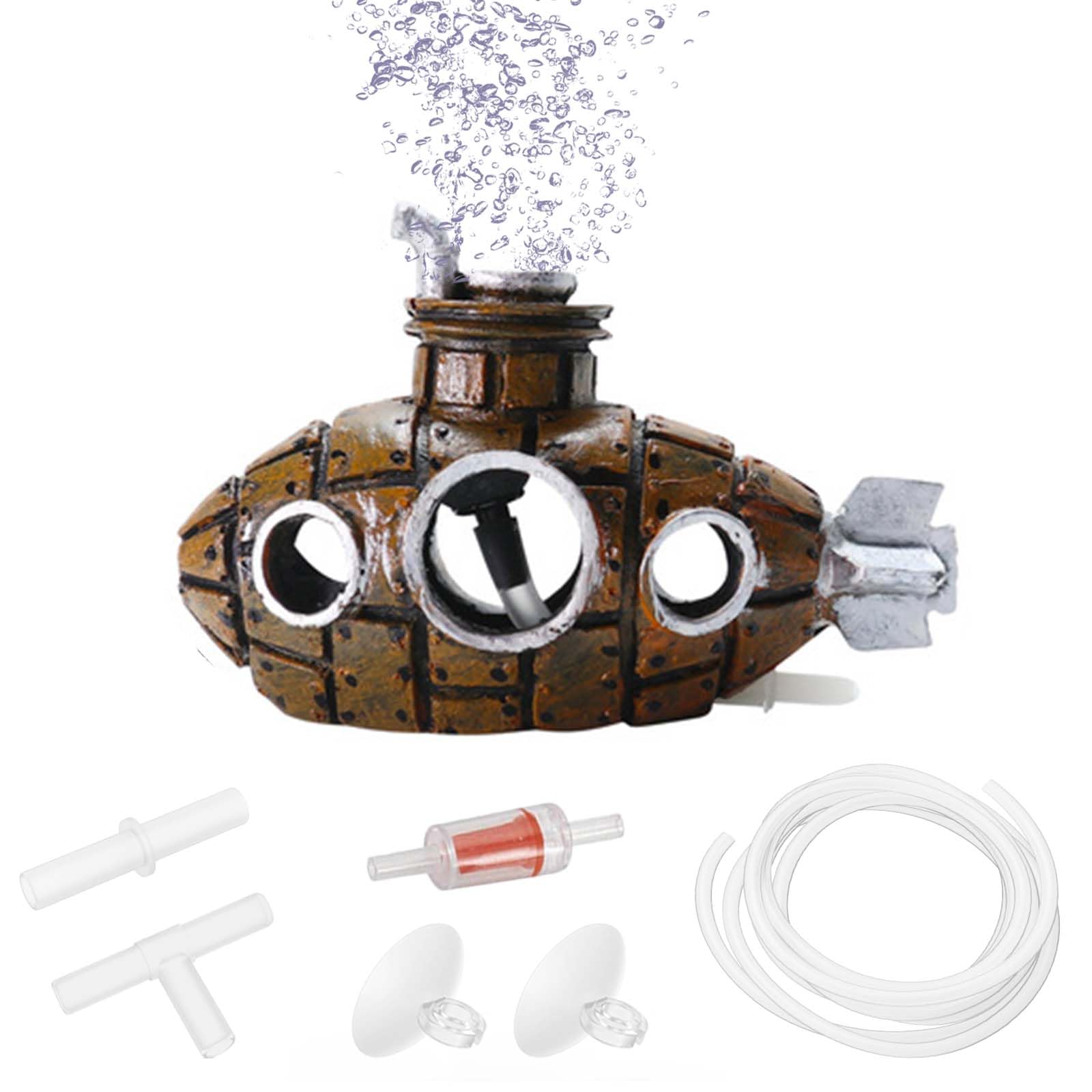 Amazon.com: Moonorange Aquarium Air Bubbler Decoration Kit, Fish Tank ...
