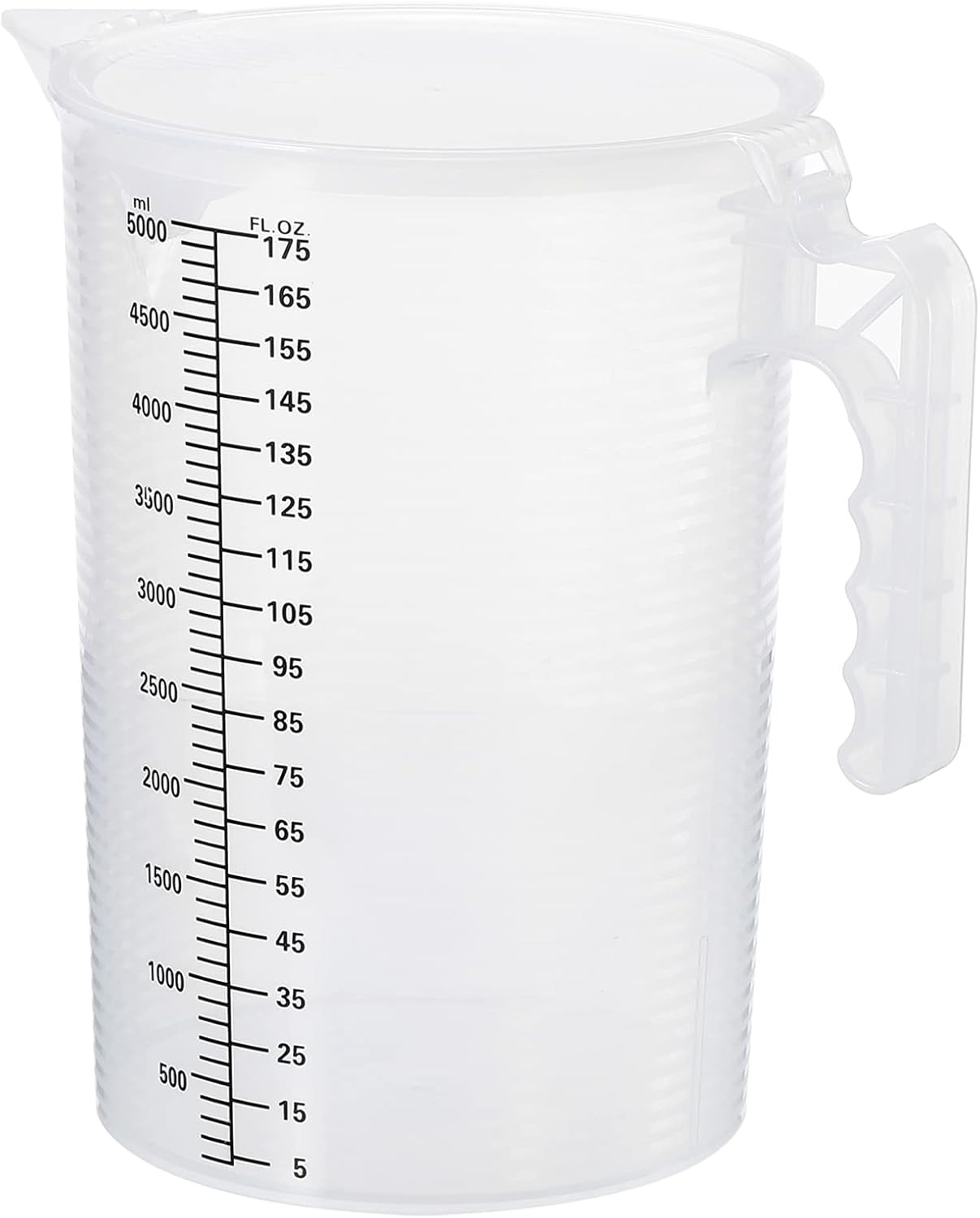 Amazon.com: PATIKIL Graduated Beaker, 5000ml PP Plastic Liquid ...