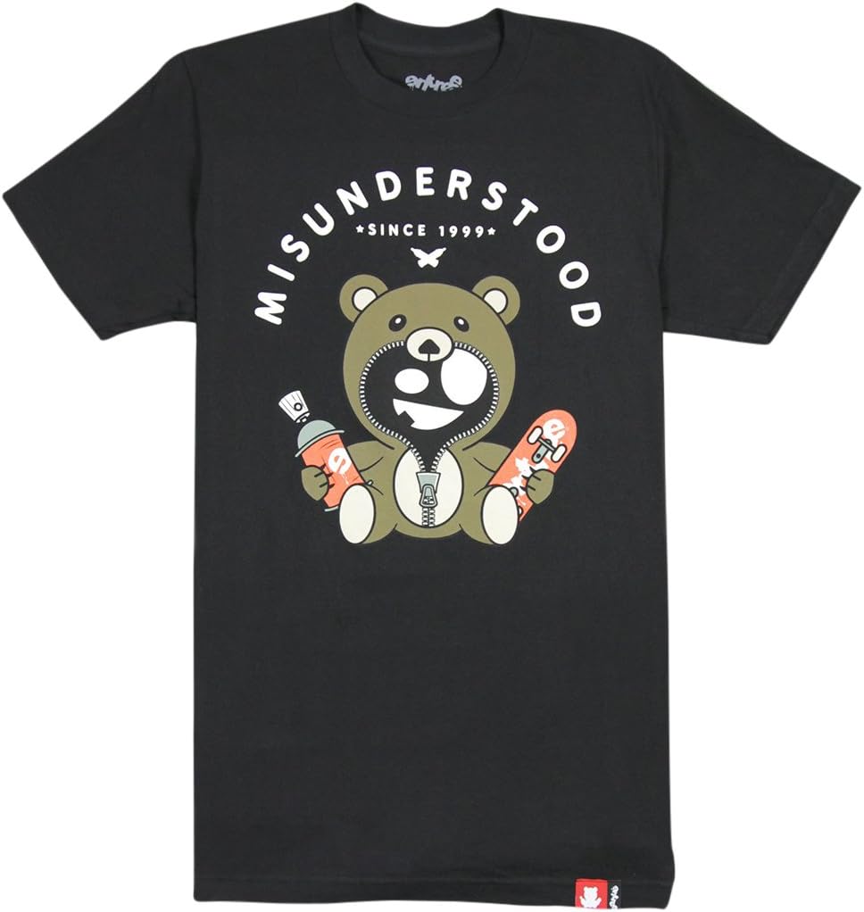 Entree LS Misunderstood Teddy Black Tee XXXL Black | Amazon.com