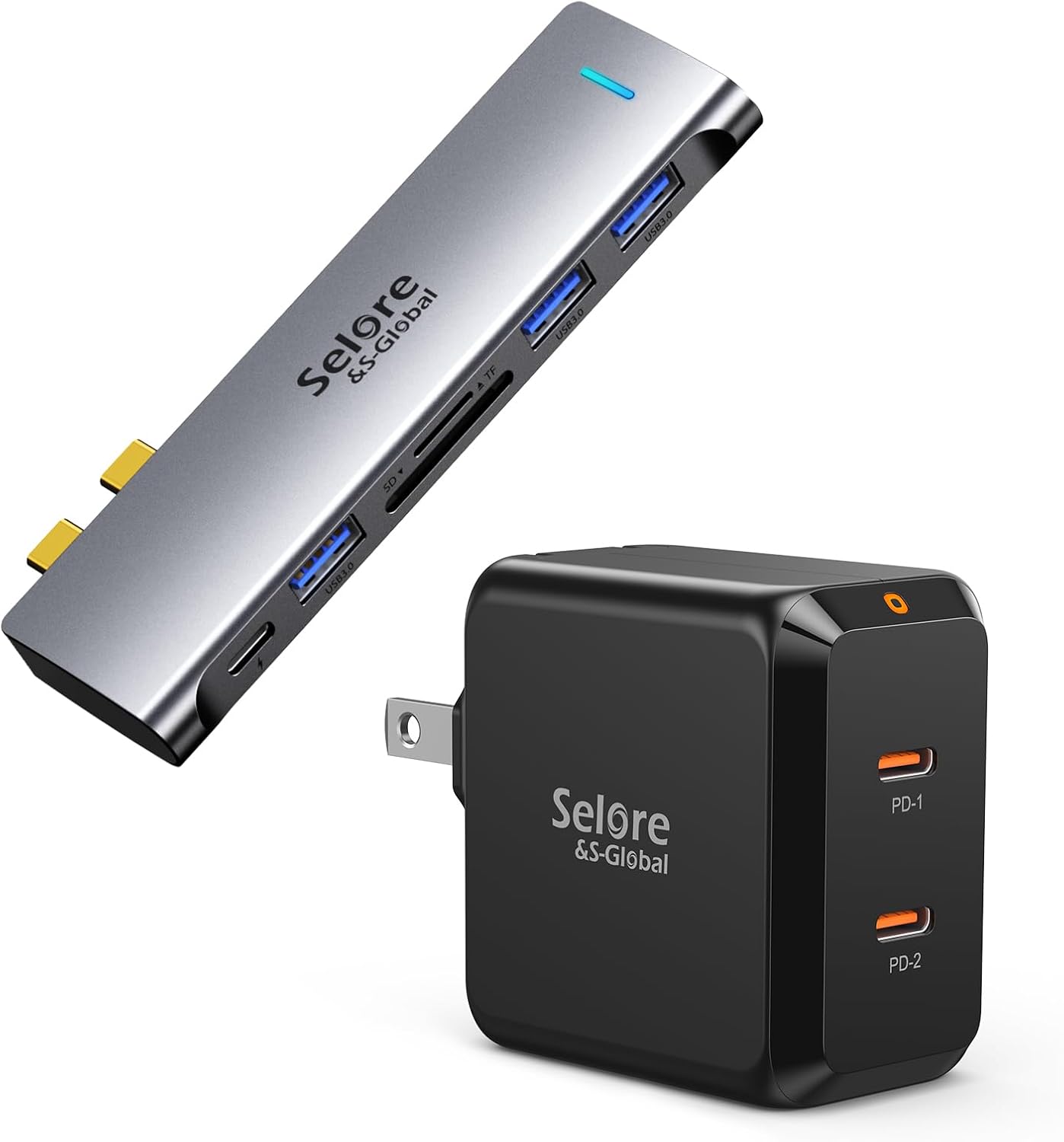 Amazon.com: USB C Adapter for MacBook + USB C GaN Charger : Electronics