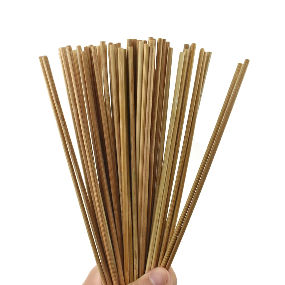 Amazon.com: HAHIYO 8inches/20cm 60-Count Carbonized Bamboo Wood ...