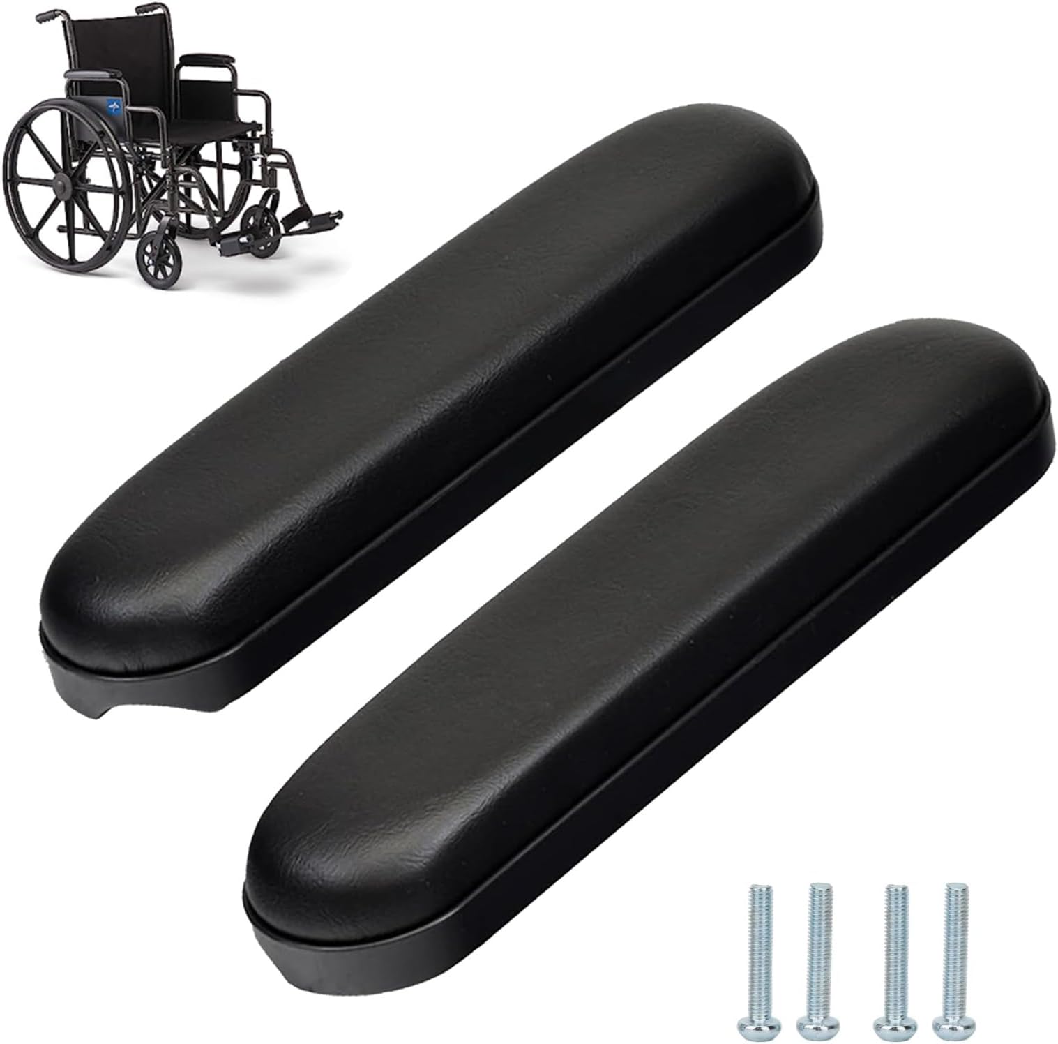 Amazon.com: Vive Wheelchair Armrest Pads (2 Pieces) - Easy Clean Arm ...