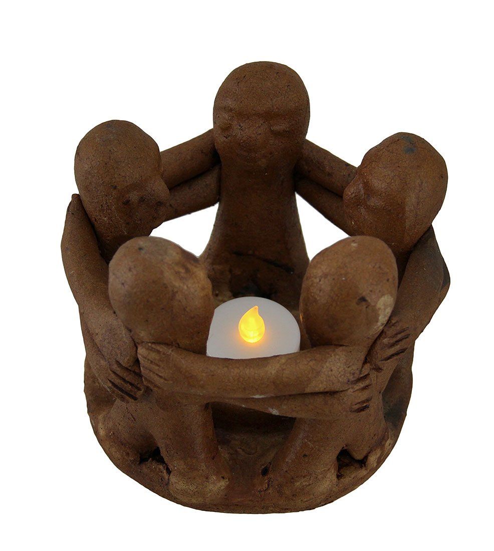 Native American Candle Holders Native American Kokopelli Clay Candle