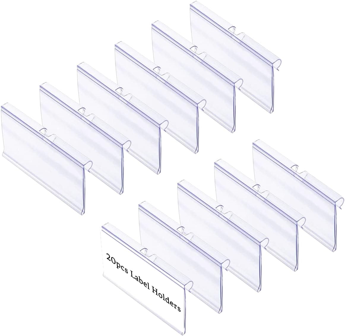 Amazon.com : Diteje 20Pcs Plastic Wire Shelf Label Holder,Wire Rack ...