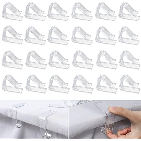 Amazon.com: Unique Plastic Table Cover Clips, One Size, Clear: Home ...