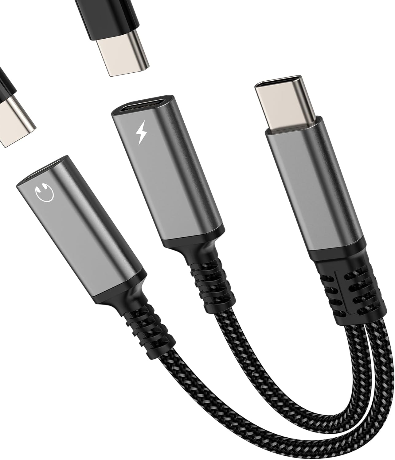 Amazon.com: Dual USB C Headphone Splitter for iPhone 16 15 Pro Max ...