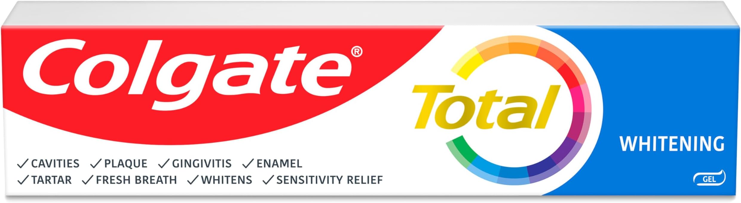 Amazon.com : Colgate Total Whitening Toothpaste Gel, 10 Benefits, No ...
