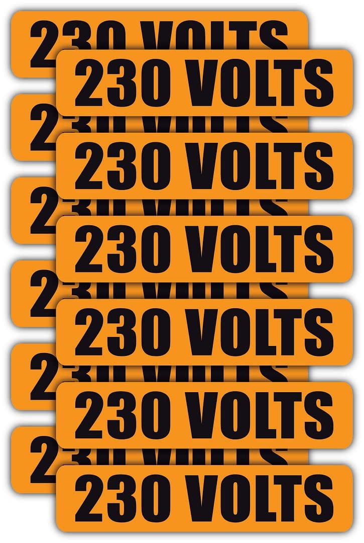 Amazon.com: 230 Volts Voltage & Conduit Markers | Stickers | Decals ...