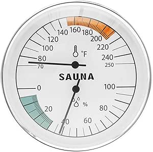 Amazon.com : LCZNXJJY 2 in 1 Sauna Thermometer Hygrometer, Sauna Fahrenheit Thermometer, Indoor ...