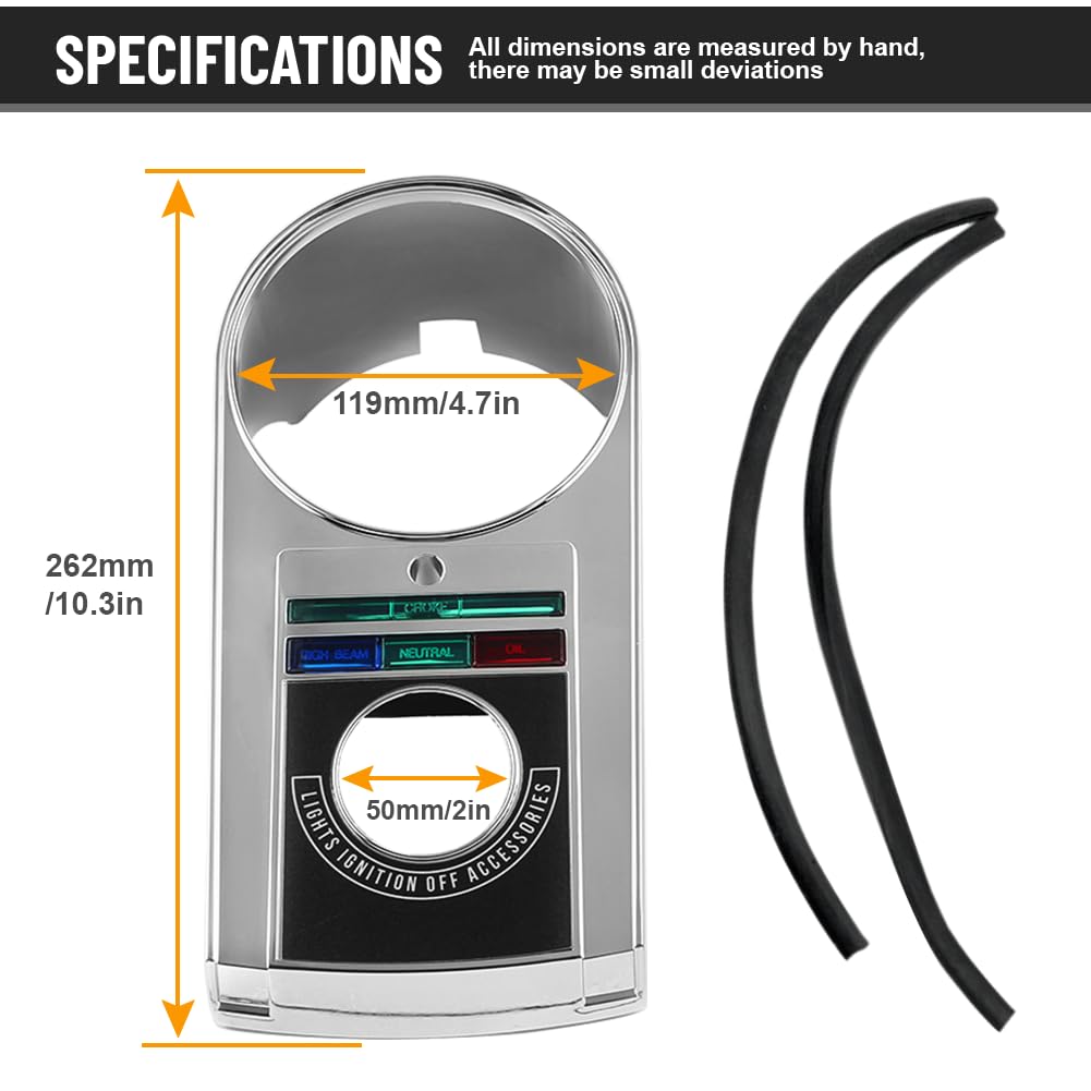 Snapklik.com : Newsmarts Motorcycl Speedo Dash Panel Cover Housing ...