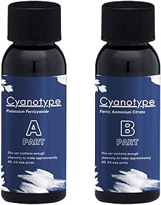 OIAMADE Cyanotype Sensitizer Set Solar Sun Print Kit, Blue, 100ml ...