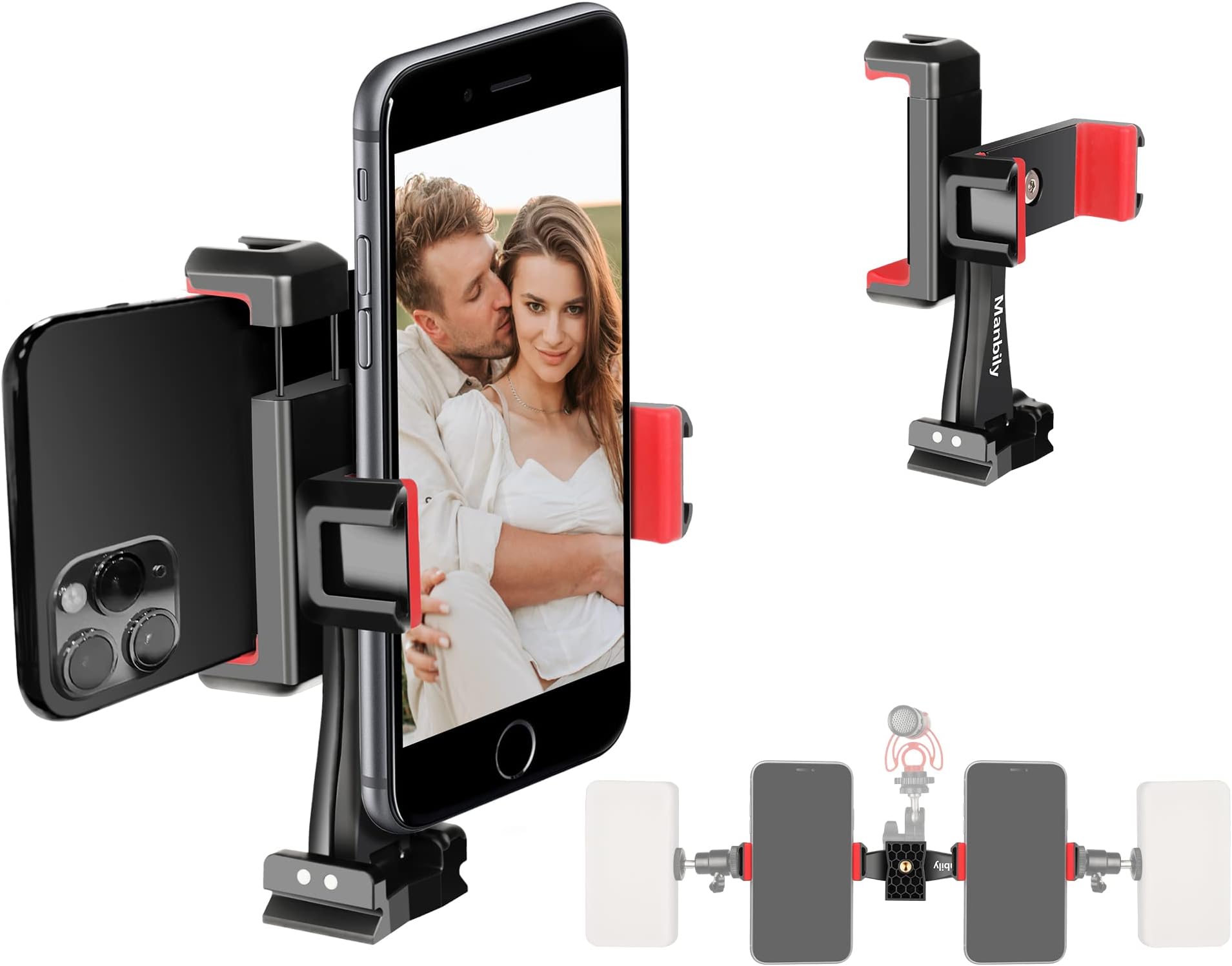 Amazon.com: Octo Mount Dual Tripod Mount Adapter for Smartphones and ...