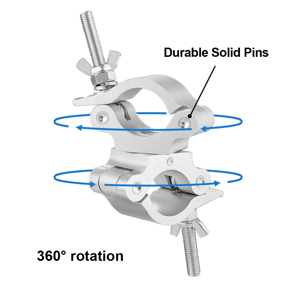 Snapklik.com : 2 Inch Pro-Swivel Truss Clamp, 2 Pack Heavy Duty 770lb ...