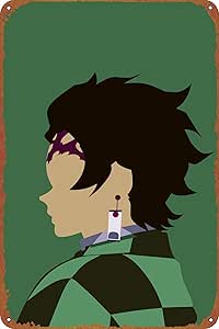 Amazon.com: Tanjiro Kamado Poster 8 x 12 Inches - Vintage Metal Tin ...