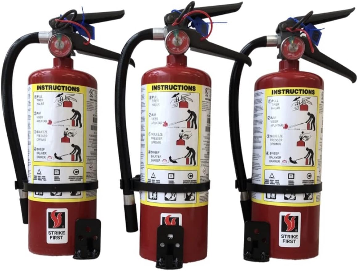 STRIKE FIRST SF-ABC310 | 5lb Multi-Purpose Fire Extinguisher w/Wall ...