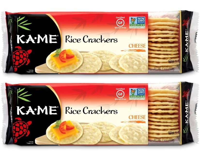 Amazon.com: KA-ME Cheese Rice Crackers 3.5 oz, Authentic Asian ...