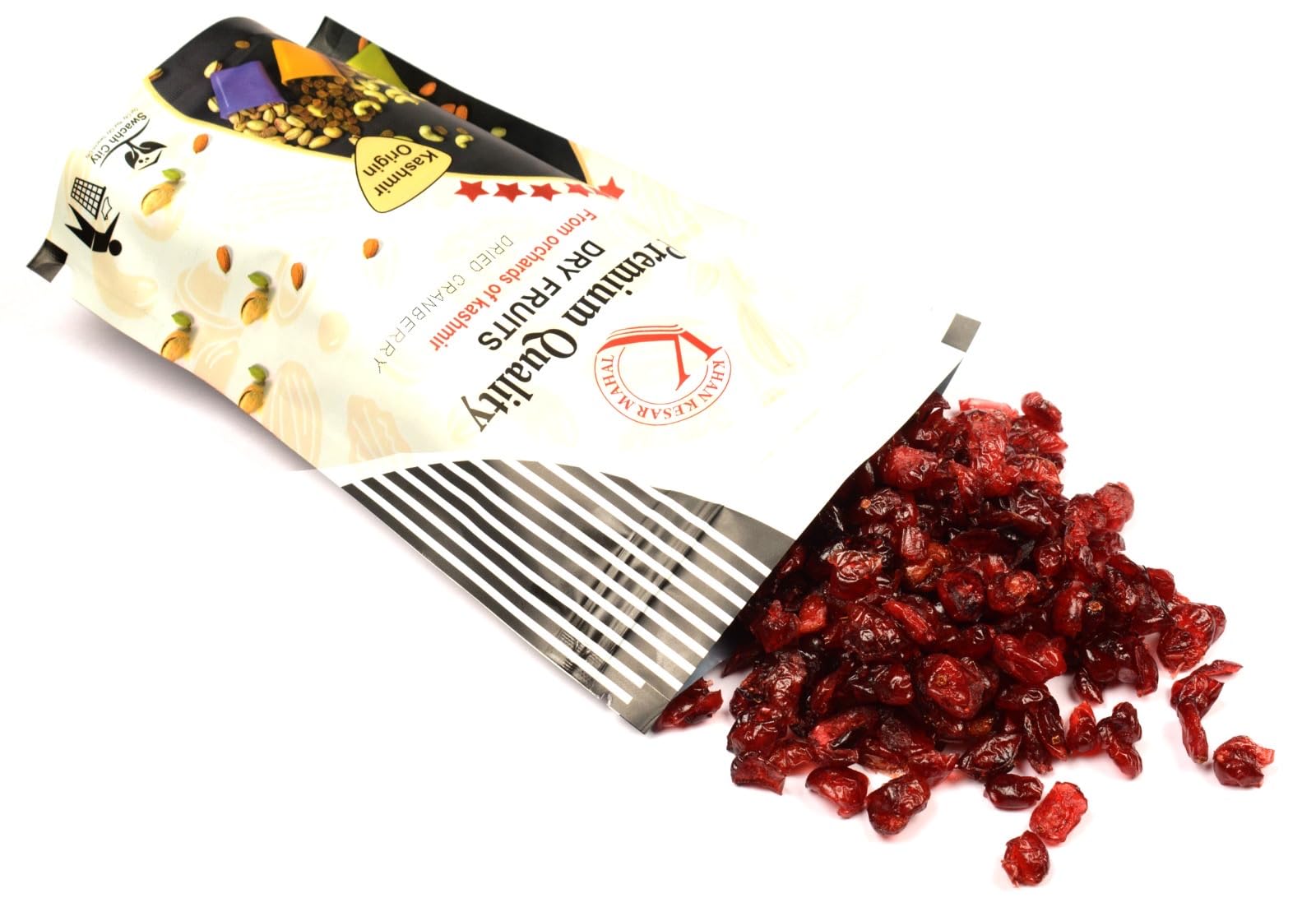 KHAN KESAR MAHAL 100% Pure Dried Cranberries | Antioxidant Rich ...