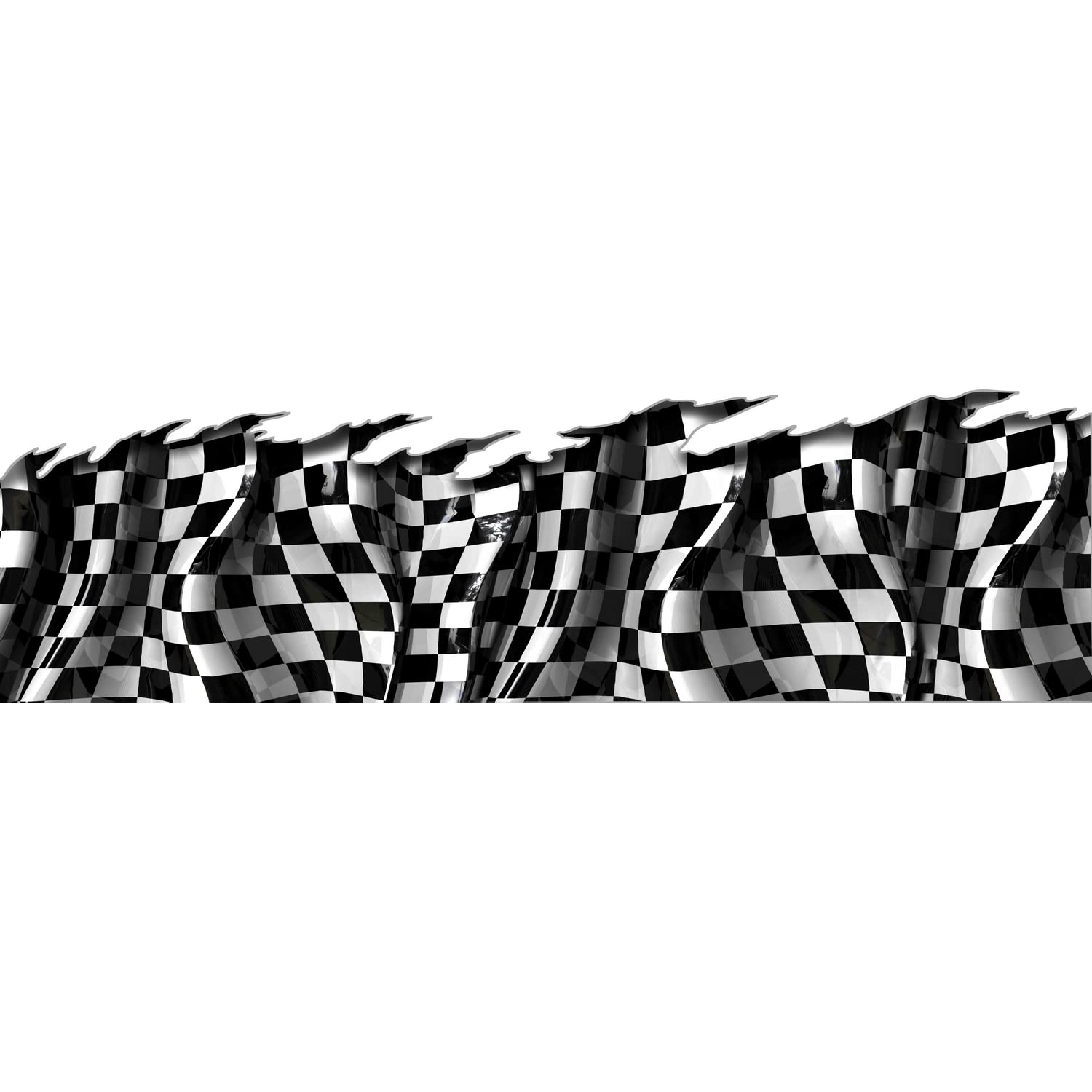 Checkered Flag Car Graphics V8 Checkered Flags Vinyl Decal Sticker