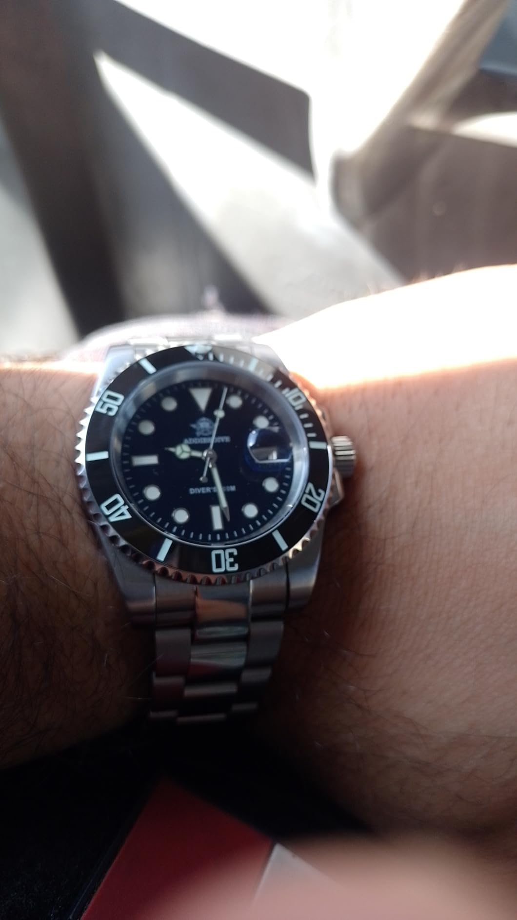 ADDIESDIVE - Reloj de buceo de cuarzo para hombre, correa de acero ...