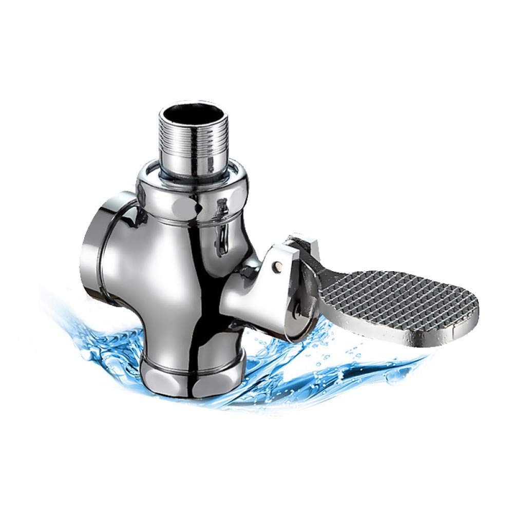 Buy Copper Delay Valve Stool Flushing Valve Foot-Pressing Type Time ...