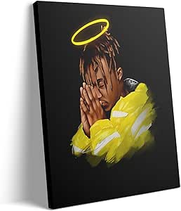 Amazon.com: Juice Wrld Canvas Wall Art, Rapper Singer Album Cover and ...