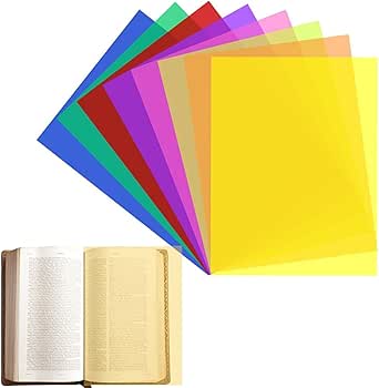 Coloured Overlays Dyslexia - Coloured Transparency Sheets | PVC Reading ...